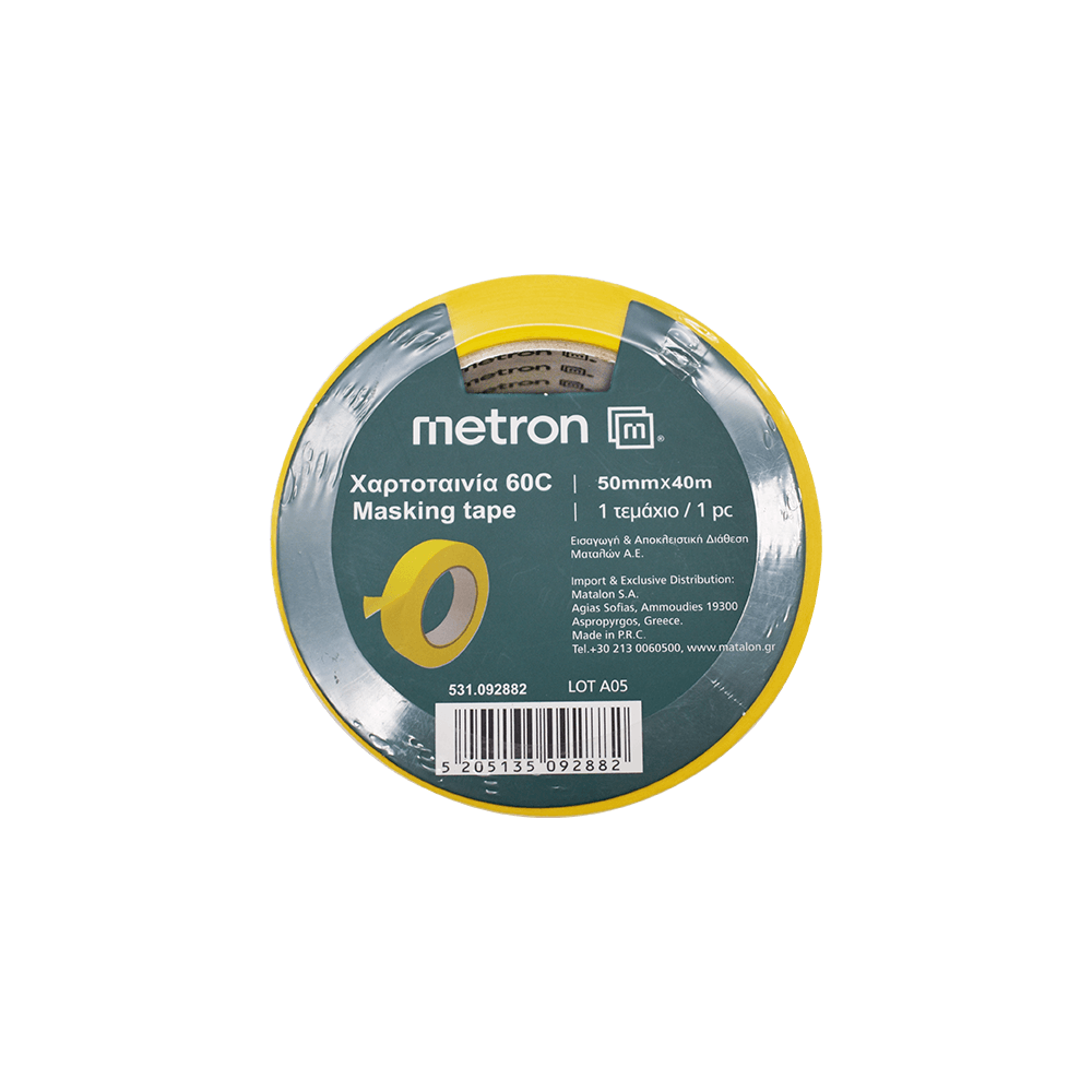 METRON ΧΑΡΤΟΤΑΙΝΙΑ 60C 50mmx40m ΚΙΤΡΙΝΗ - Η Πηγή του Βιβλίου ...